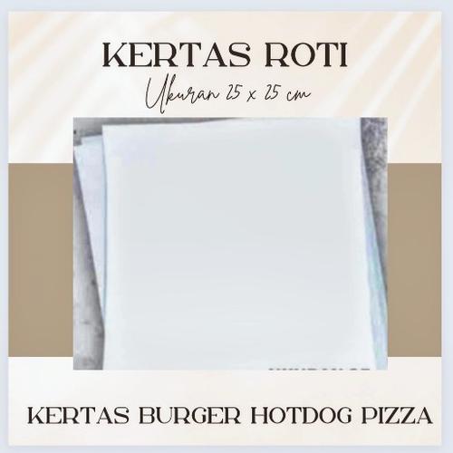 Jual Kertas Roti - Kertas Pembungkus makanan- Kertas Alas Roti 25x25 ...