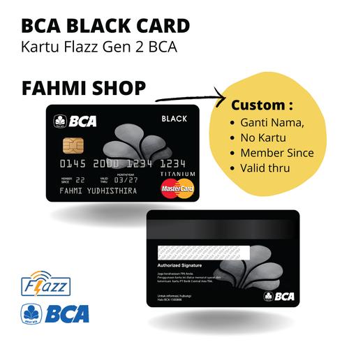 Jual Kartu Emoney FLAZZ BCA Design Black Card FLAZZ gen 2 terbaru - DOFF 1 SISI, Emoney Mandiri ...