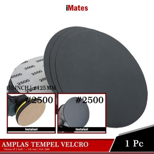 Jual Amplas Tempel Basah Kering Velcro Wet & Dry 5 Inch 125 mm Grit ...