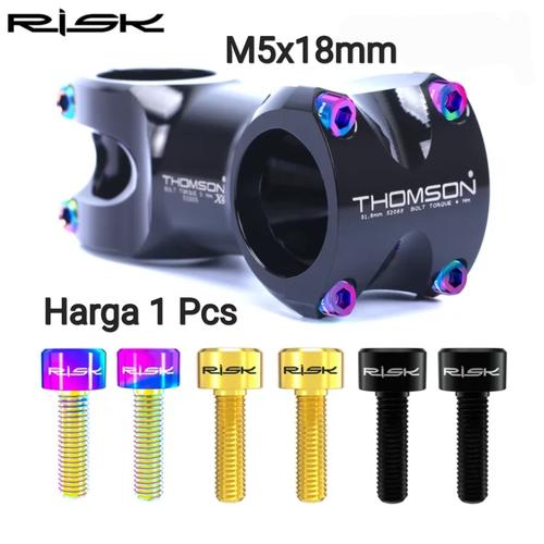 Jual Risk Baut Titanium M5x18mm Baut Stem Baut Botol Sepeda Baut ...