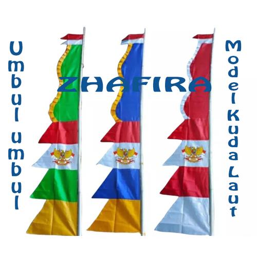 Jual bendera umbul umbul kuda laut - Merah Putih - Jakarta Timur - zhafira olshope | Tokopedia
