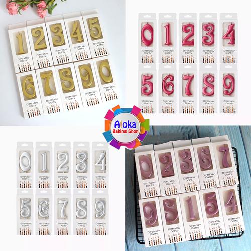 Jual LILIN ANGKA ULANG TAHUN EMAS DAN SILVER - Blue, 3 - Kota Pangkal ...