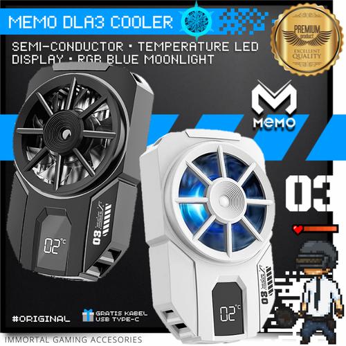 Promo [IM] MEMO DLA3 Fan Cooler RGB Blue Moonlight Temperature Display ...