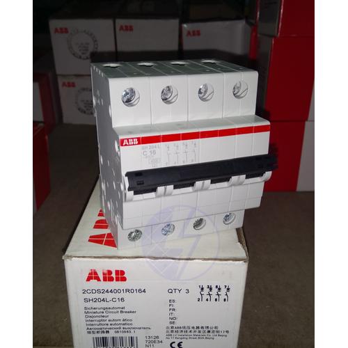 Jual MCB ABB SH204L-C16 4P 16A 4.5KA 2CDS244001R0164 SNI baru dan original - Kota Batam ...