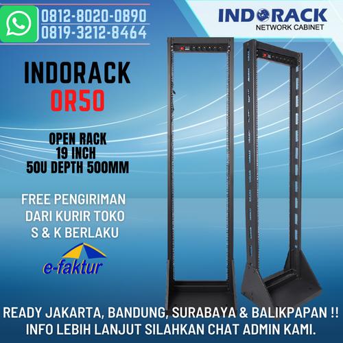 Jual INDORACK OR50 - OPEN RACK 19" 50U RACK SERVER / RACK JARINGAN ...