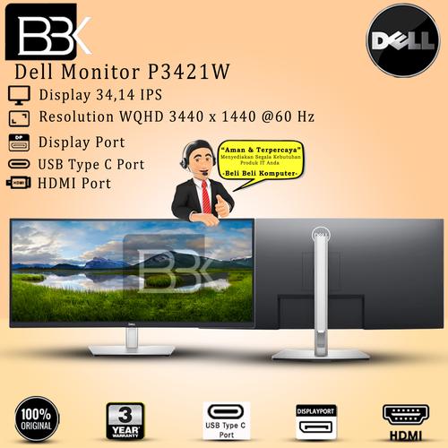 Jual Monitor Dell 34,14" inch Monitor P3421W 3 Year - Jakarta Pusat ...