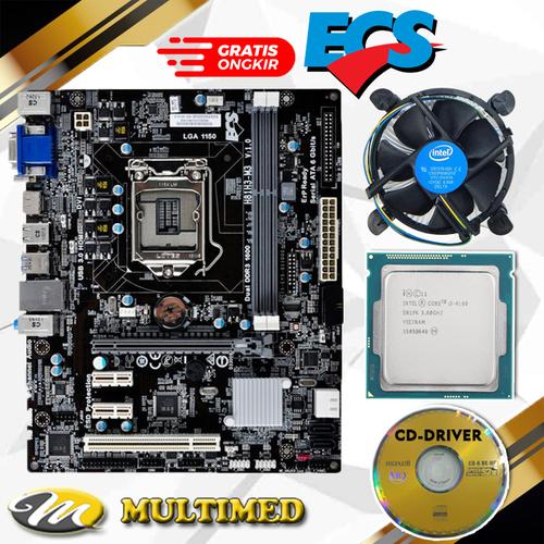 Jual Paket Mainboard LGA 1150 H81 Ddr3 + Core i3 4160 + FAN - Non HDMI - Kota Bekasi - MULTIMED ...