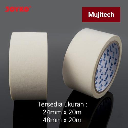 Jual LAKBAN KERTAS JOYKO MASKING TAPE ISOLASI KERTAS - 24mm x 20m - Kab ...