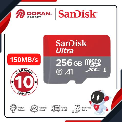 Jual Micro SD 256GB Sandisk Ultra A1 UHS-I up to 150Mbps - Garansi ...