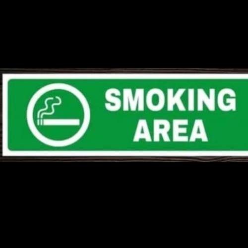 Jual STIKER VINYL DILARANG MEROKOK/SMOKING AREA/NO SMOKING 10X23CM ...