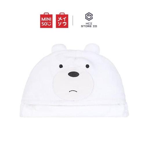 Jual Selimut Miniso We Bare Bears Selimut Hoodie Dewasa Traveling ...