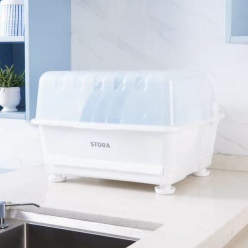 Jual STORA Rak Piring /DISH RACK WITH TRAY BASE&COVER - Putih - Kota ...
