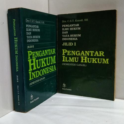 Jual PENGANTAR ILMU HUKUM jilid 1 dan 2 Drs CST Kansil SH buku ORIGINAL - Jakarta Selatan ...