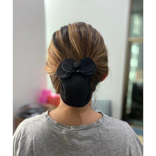 Jual HH02 Harnet Jepit Otomatis Hairnet Rambut Pita SPG Pramugari ...