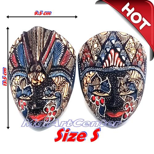 Jual 1 Pasang Topeng wayang Rama Shinta Kayu Batik Painting Hiasan ...