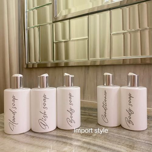 Jual Botol PUTIH EXCLUSIVE 250ml SILVER LUXURY aesthetic tempat sabun ...