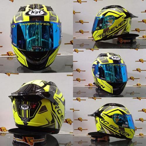Jual helm full face kyt rc seven rc7 paket ganteng motif series - 7, M ...