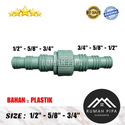 Jual Sambungan Selang Plastik - 1/2" - 5/8" - 3/4" - NEW STAR - Kota ...