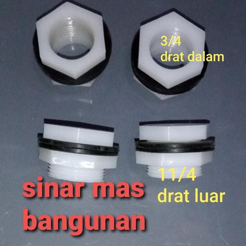 Jual Mur tandon pvc 1 × 11/4,vlog ring tandon pvc 1x11/4,sok ring mur ...