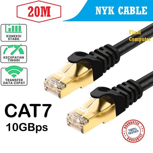 Jual KABEL LAN Cat 7 NYK 20M 15M 10M 5M 3M 2M original Cable cat7 - 3M ...