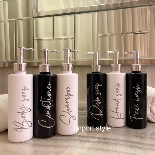 Jual Botol HITAM / PUTIH 250ml LONG , SILVER EDITION aesthetic tempat ...