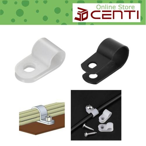 Jual Kabel klip pc case R Type 16 mm 16mm Wire Cable Clamp Organizer ...