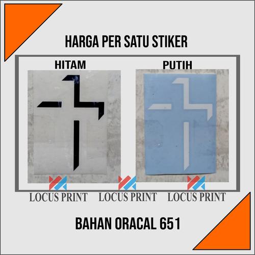 Jual Cutting Sticker Stiker Salib Jesus Yesus Kristen Nasrani Bahan ...