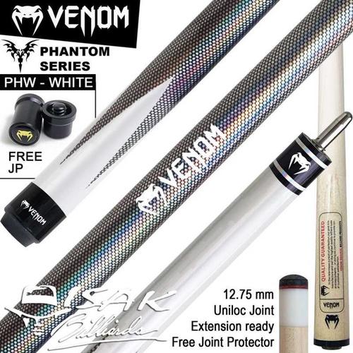 Jual Venom Phantom White Cue PHW - Uniloc Extension Ready Bumper Stick ...