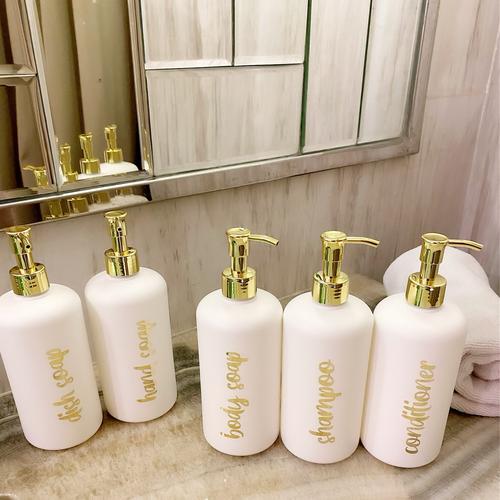 Jual Botol DOFF TEBAL 500ml GOLD KECIL LUXURY aesthetic tempat sabun ...