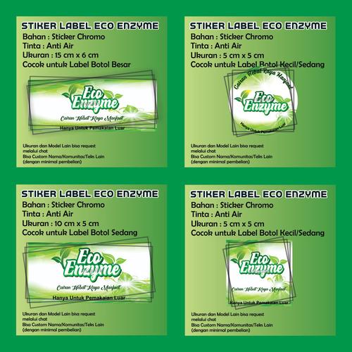 Jual Sticker Label Eco Enzyme - Label Botol Eco Enzyme - Brosur 15.5x10 ...