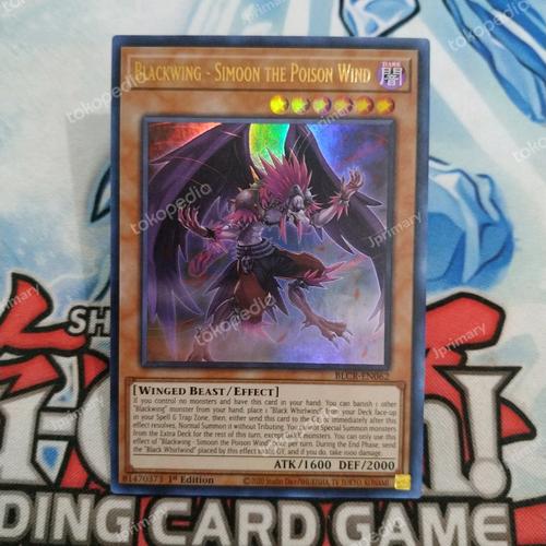 Jual yugioh blackwing - simoon the poison wind BLCR ultra rare original ...