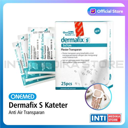 Jual ONEMED - Plester Infus DERMAFIX S Kateter Anti Air Transparan ...