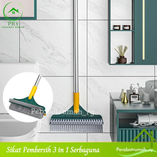 Jual Sikat Pembersih Lantai Dinding Kamar Mandi 3 in 1 Brush Gagang ...