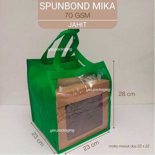 Jual [23x23x28cm] TAS SPUNBOND Mika JAHIT Goodie Bag Tas Box Kotak ...