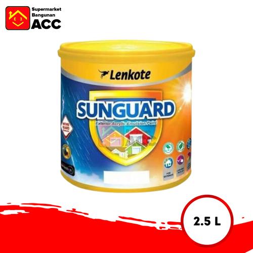 Jual Lenkote Sunguard Cat Tembok Exterior Warna Super White 2,5Liter ...