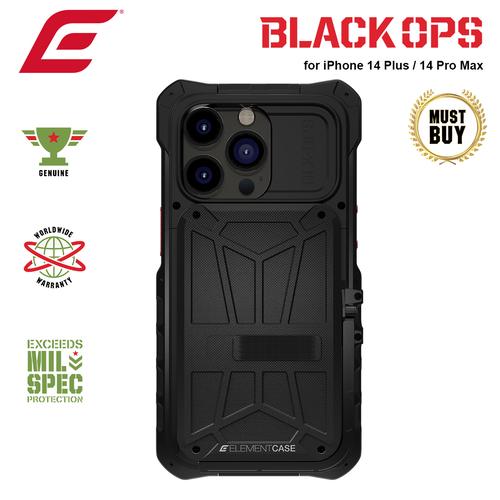 Jual Casing iPhone 14 Plus 14 Pro Max Element Case BLACK OPS X5 Card ...