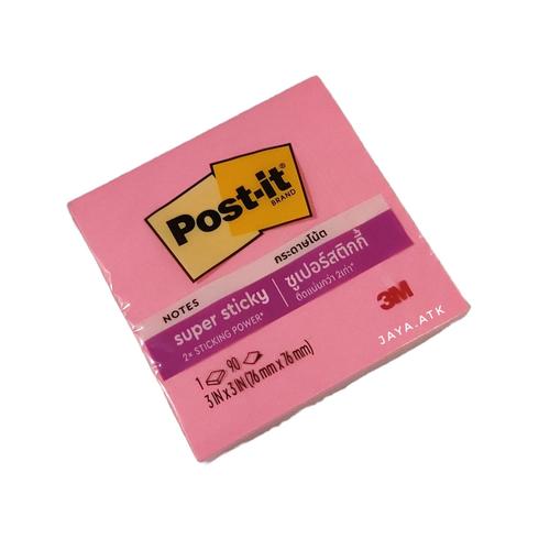 Jual 3M POST IT 654 STICKY NOTES WARNA 76 X 76 MM 3X3IN 90 LBR SUPER ...