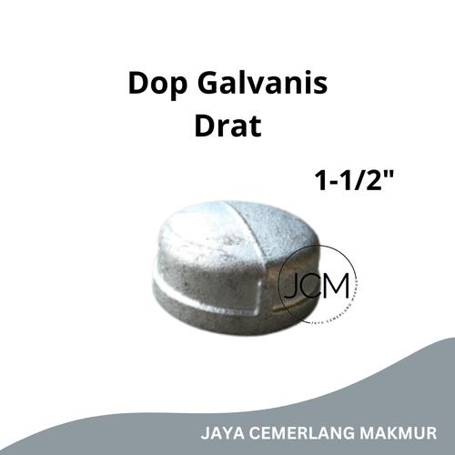 Jual Dop Galvanis Besi Drat 1-1/2" Inch / End Cap / Tutup Pipa Drat ...