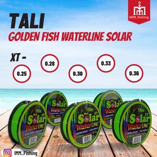 Jual TALI GOLDEN FISH WATERLINE SOLAR XT | Senar Pancing - 0.25 ...
