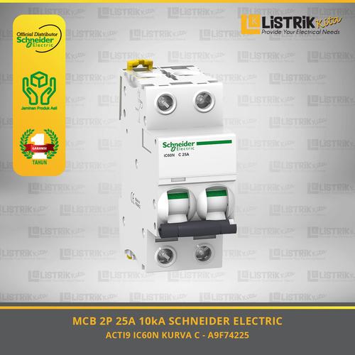 Jual MCB SCHNEIDER iC60N 2P 25A 6kA/10kA C - A9F74225 - Jakarta Timur - MGSSHOP | Tokopedia