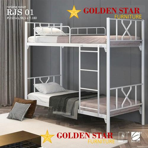 Jual Ranjang Susun Besi RJS 01 Tangga Minimalis ( Putih / Hitam ...
