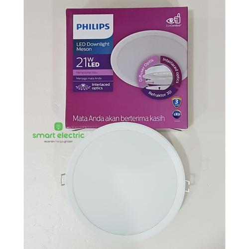 Jual Philips Meson 21 Watt Bulat Lampu LED Downlight Ceiling Tanam ...
