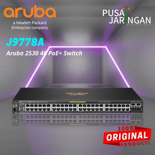 Jual HPE J9778A Aruba 2530 switch with 48 POE Plus ports 2 SFP 2 1GbE ...