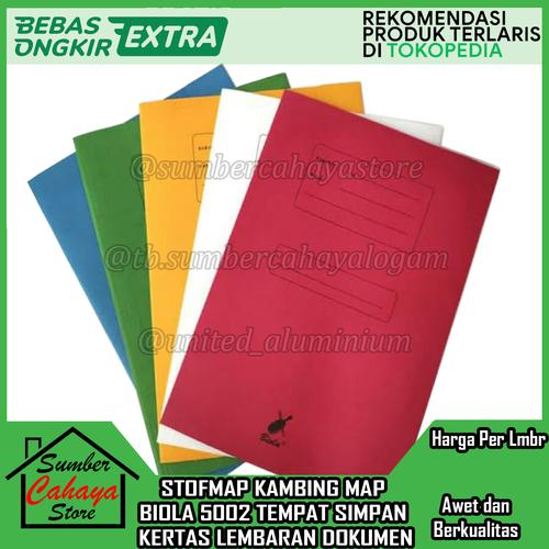 Jual STOPMAP STOFMAP BIOLA MAP KERTAS KAMBING POLOS BUFFALO STOP FOLIO ...