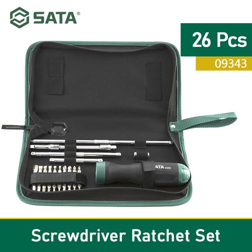 Promo 26 Pcs Obeng Ratchet Set 09343 Sata Tools Cicil 0% 3x - Jakarta ...