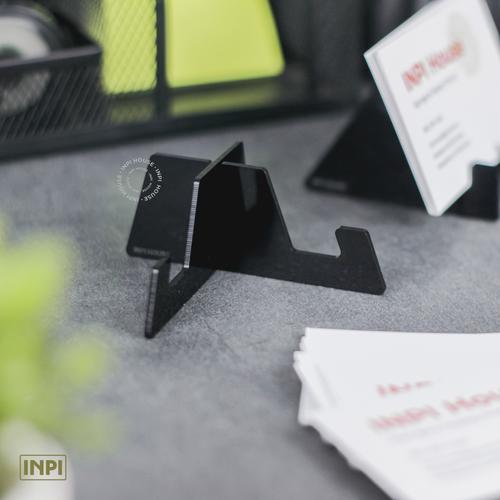 Jual Tempat Kartu Nama Resepsionis Stand Card Holder - INPI - Hitam ...