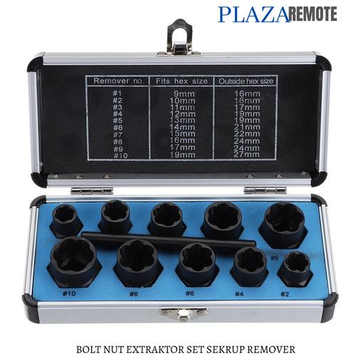 Promo PEMBUKA BAUT MUR RUSAK BOLT NUT LONG BOX REMOVER EXTRAKTOR ISI 10PC - Jakarta Barat ...