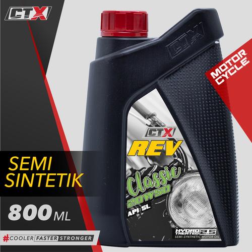 Jual CTX Rev Classic 20w50 - Oli buat motor lawas dan klasik - 800ml - Kota Tangerang - CTX ...