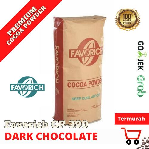 Jual Favorich GP390 Cocoa Powder Dark Chocolate 25 kg / 1 sak - Kota ...