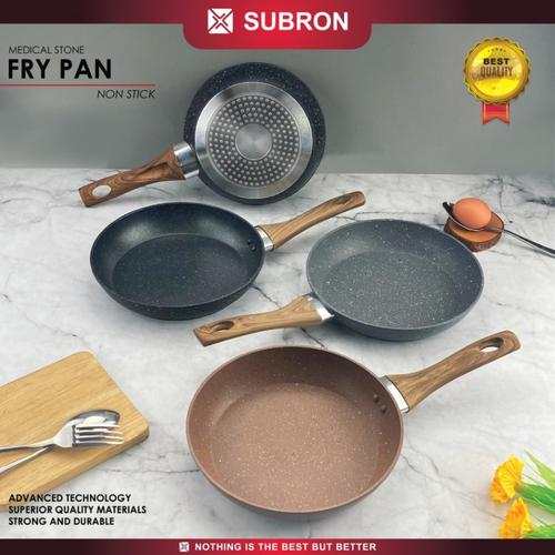 Jual SUBRON FRYING PAN MEDICAL STONE Non-Stick Kompor Induksi Anti ...
